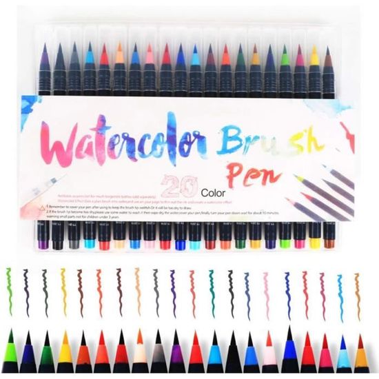 Promarker Crayon Aquarellable Feutre Coloriage Adulte Feutre Aquarelle ...