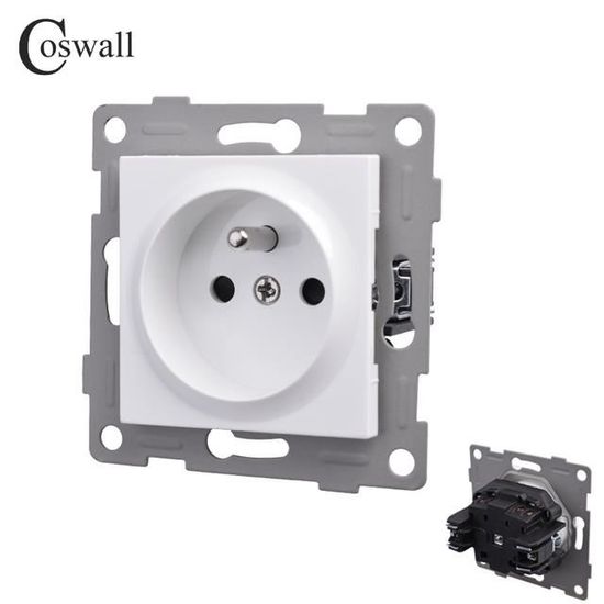 Prise,French Socket--interrupteur mural mural tactile, panneau en verre ...