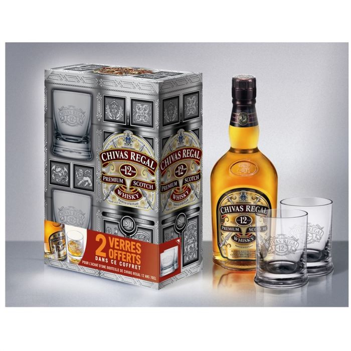 Chivas Regal 12 ans "Coffret 2 verres" (70cl) - Achat / Vente Chivas ...