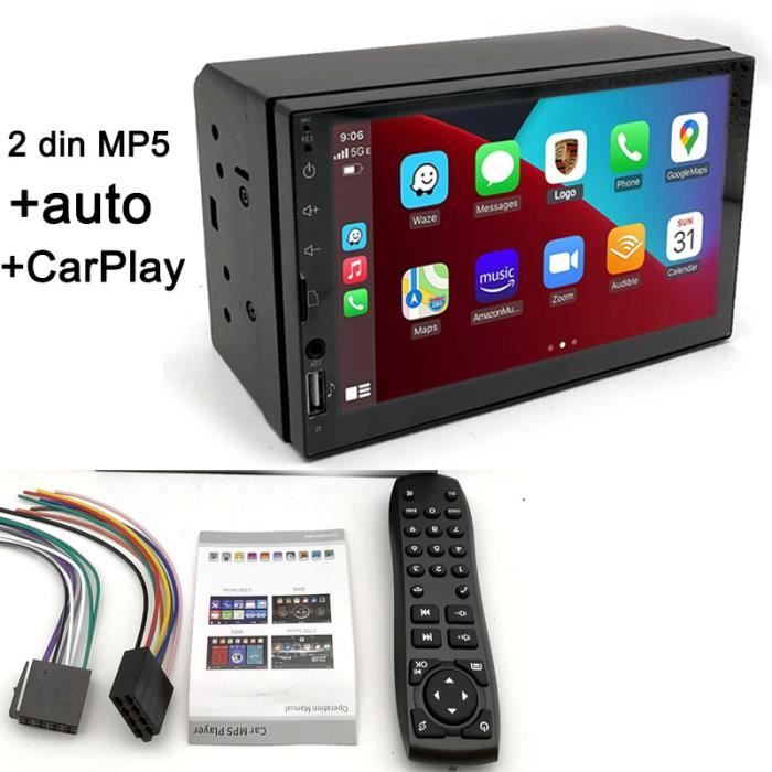 MP5 - Autoradio MP5 7 ", Android, Bluetooth, FM, 2 Din, Apple Carplay ...