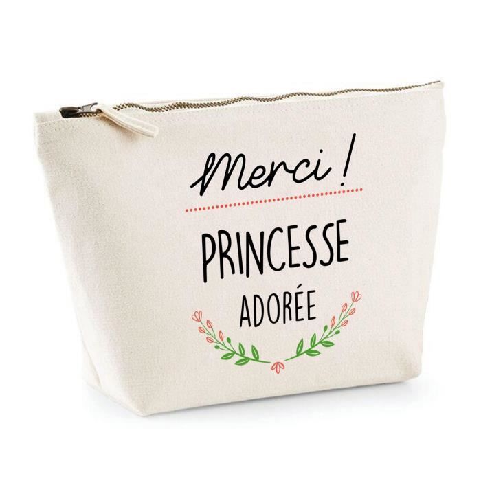 Trousse - Merci Princesse - Coton - Dimensions 28x19x9cm - Femme - 3L ...