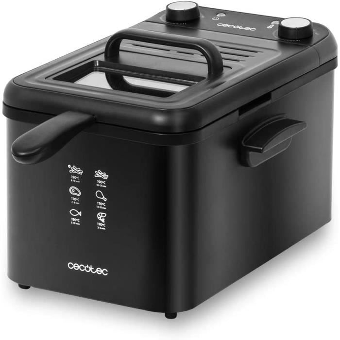 Friteuse Électrique CleanFry Infinity 3000 Black. 4 L, Jusqu’à 190 ºC ...