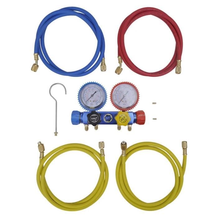 FAS Set manifold 4 voies pour climatiseur - Cdiscount Bricolage