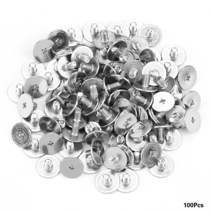 Duokon vis mécanique 100 pièces M3 vis de machine en acier au carbone ...