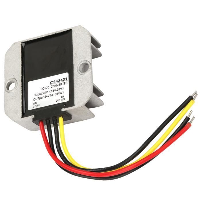 EJ.life régulateur de tension 24V 18-36V à 24V 1A Convertisseur abaisseur Boost Buck Module ...