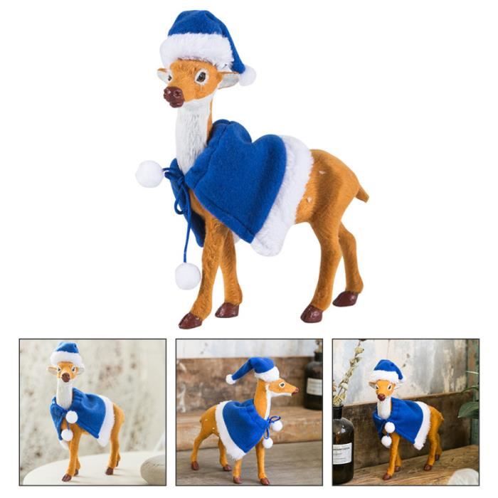 1pc de décoration de cerf de Noël de cerfs Figurine Tabletop Decor d ...