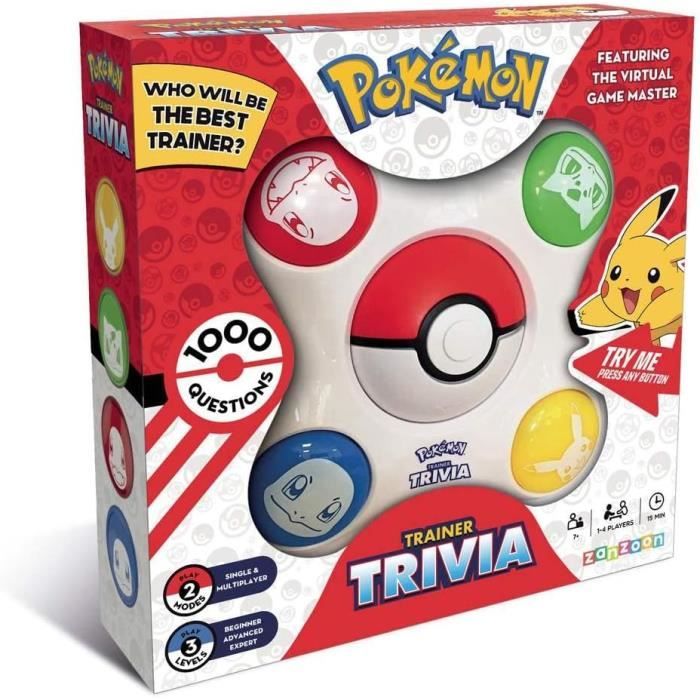 Jeu de société - GRANDI GIOCHI - Pokèmon Trivia - 1000 questions - Pour ...