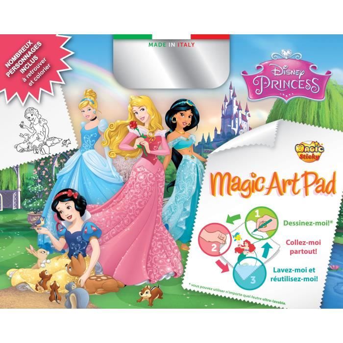 DISNEY PRINCESSES Art Pad Avec 2 Stylos - Cdiscount Beaux-Arts et ...