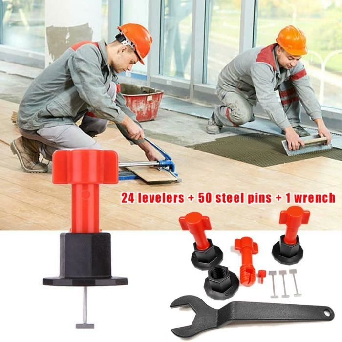 50pcs réutilisable anti-fuite système de nivellement des carreaux ...