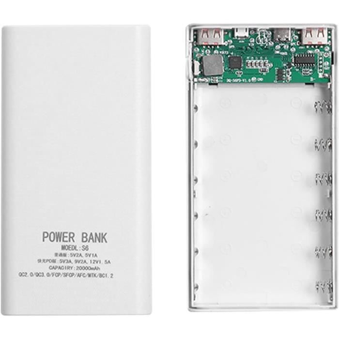 18650 Power Bank Box 5 V 2,1 A Écran Lcd 20 000 Mah Carte D ...