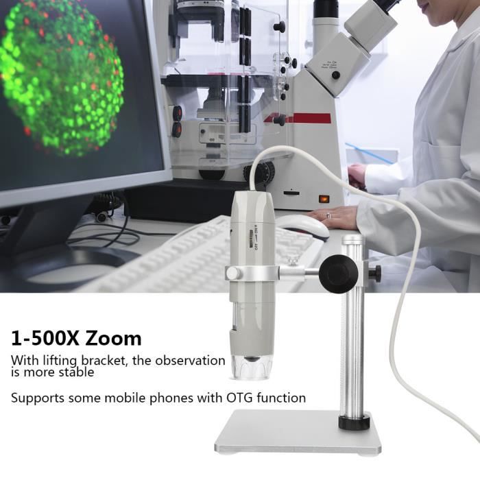 Microscope Numérique - VVIKIZY - HT-60S - Zoom - Pixels 5MP - Support ...
