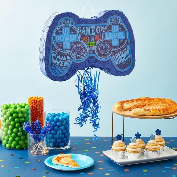 Manette de jeu vidéo Pinata pour fête d'anniire de garçon (41,8 x 27,9 ...