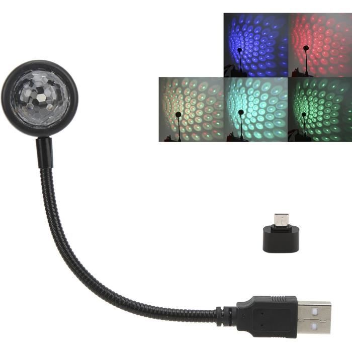 Usb Star Night Light, Led Commande Vocale Réglable 360 \U200B\U200B ...