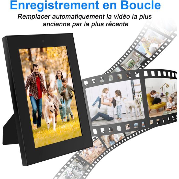 Caméra Espion,Mini Camera Cachée Cadre Photo 1080P HD,Micro Caméra de ...