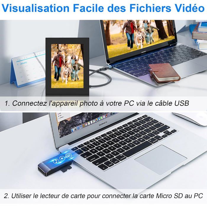 Caméra Espion,Mini Camera Cachée Cadre Photo 1080P HD,Micro Caméra de ...