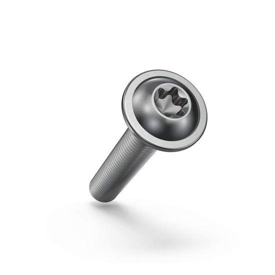 Vis à tête bombée avec bride M8 × 16 (ISO 7380-2 TORX, Acier inoxydable ...