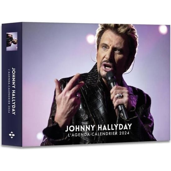 Agenda - Calendrier Johnny Hallyday 2024 - Cdiscount Beaux-Arts et ...