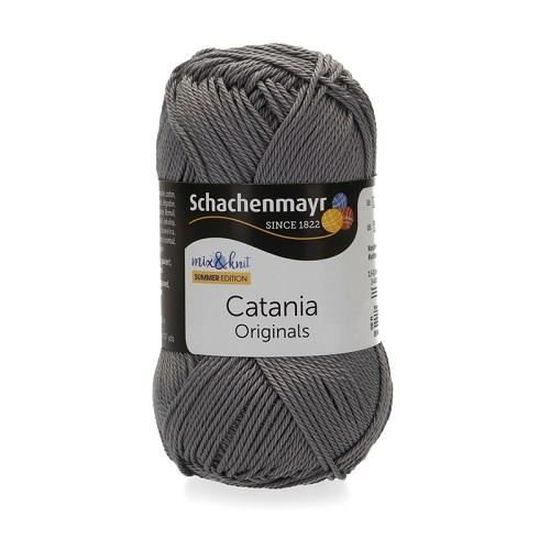 Fil à tricoter - SCHACHENMAYR - Catania gris - 100% coton - pelote ...