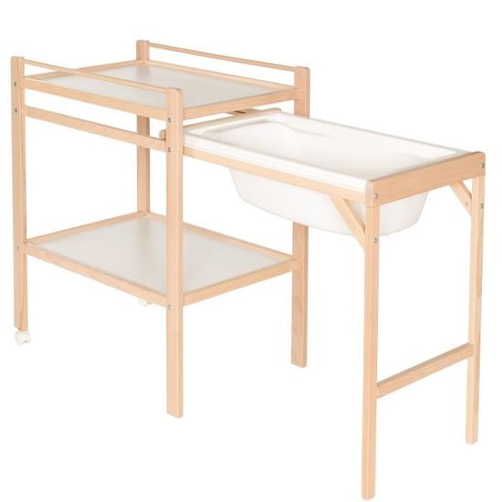 GEUTHER Table à Langer Coulissante Emma Naturelle Blanche - Cdiscount ...