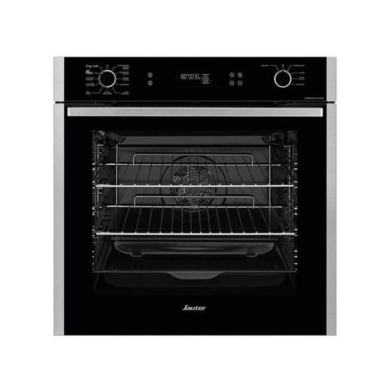SAUTER Four Encastrable Pyrolyse 73L EasyCook 12 Positions 54,4 Noir ...