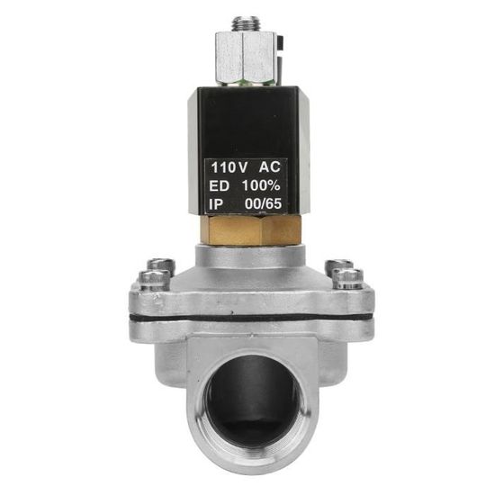 Électrovanne d'eau lectrovanne électrique en acier inoxydable normalement ouverte 2S250-25 G1 ...