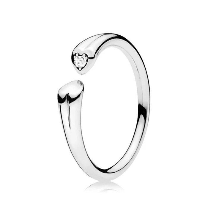 TOGcocktail-Bague empilable en argent pour femme et homme,bijou de ...