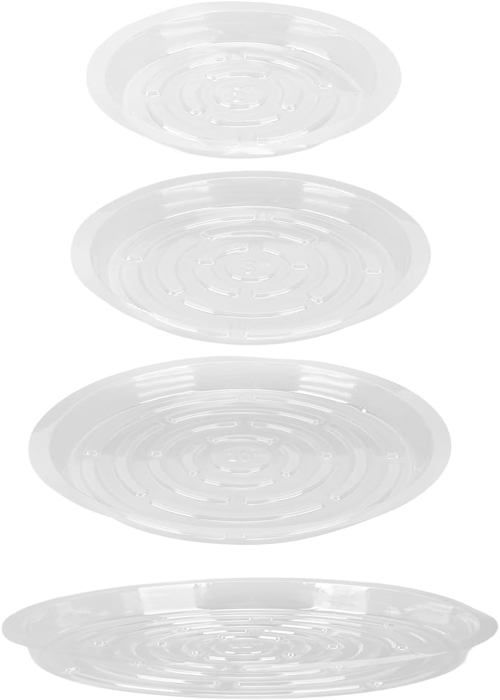 20Pcs Plateau De Soucoupe De Plante Pot De Fleur Transparent Intrieur ...
