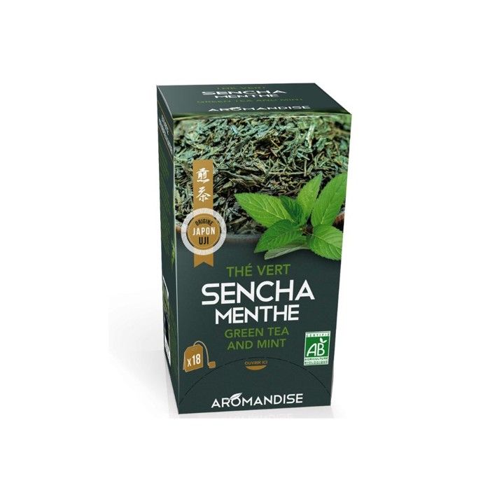 Thé bio Sencha de Uji Japon et Menthe en infusettes - Aromandise ...