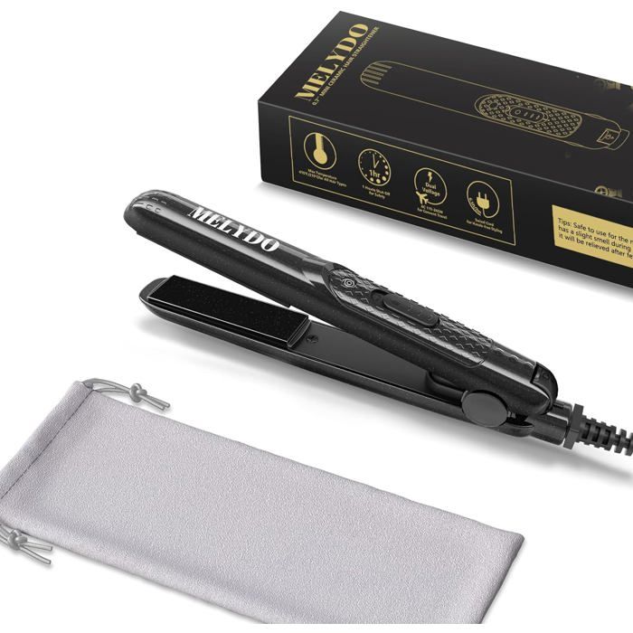 Mini lisseur cheveux KAL Lisseur portable 2-en-1 pour cheveux courts ...