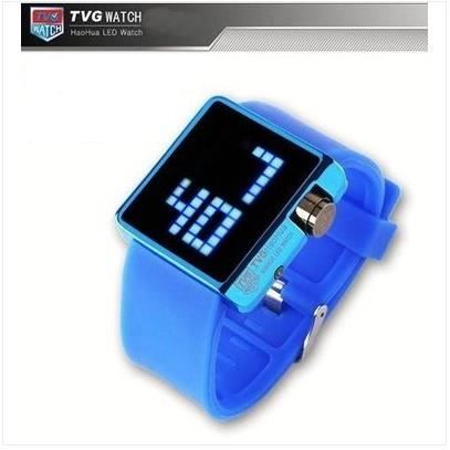 Montre led watch TVG siliconne mirroir homme femme Bleu, - Achat/vente ...