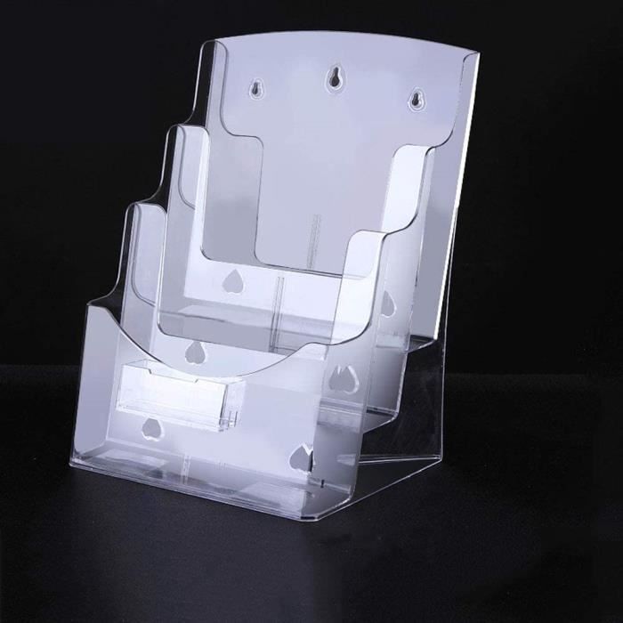 Présentoirs Transparent Prospectus Brochure A4 Acrylic Flyer Display ...