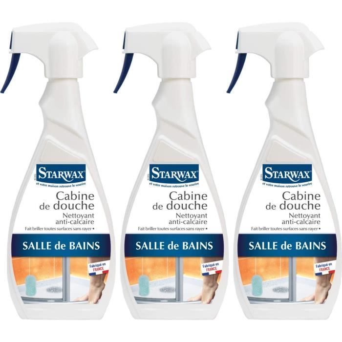 Nettoyant Anti-Calcaire pour Cabine de Douche - 3x 500ml - Idéal pour ...