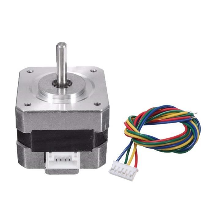 Moteurs pour imprimante 3D Shiwaki Moteur Pas à Pas Bipolaire De Nema 17 28N.cm 0.4A 12V Pour La ...