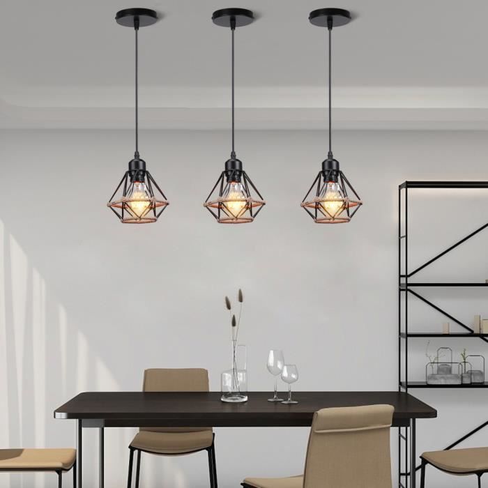 Sayoo Lustre Corde Suspension Industrielle Corde, Luminaire Corde ...