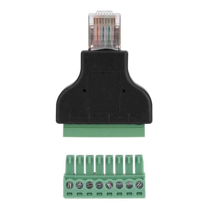 EBTOOLS borne à vis RJ45 Connecteur Ethernet DVR Prise mâle RJ45 à ...