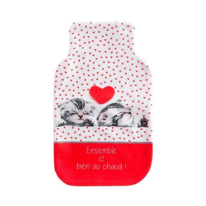 Housse bouillotte polaire 21x34 cm Tout doux chatons - Cdiscount Santé ...