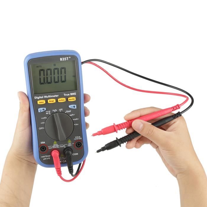 Volt ohmmètre Multimètre numérique, B35T + Multimètre numérique True ...