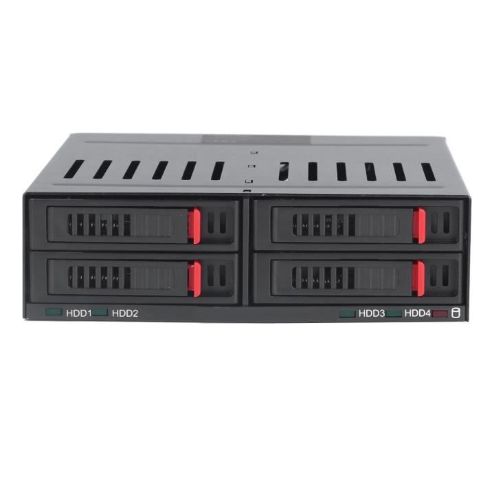 Fdit Cage HDD 4 baies Châssis de cage de disque dur à 4 baies Plateau ...