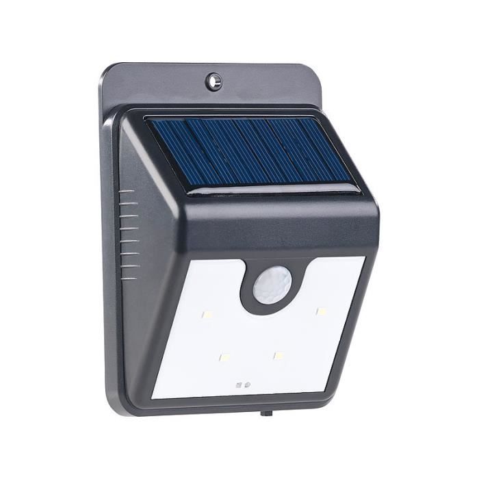 Applique solaire à LED - LUMINEA - WL-210.solar - Détecteur de ...