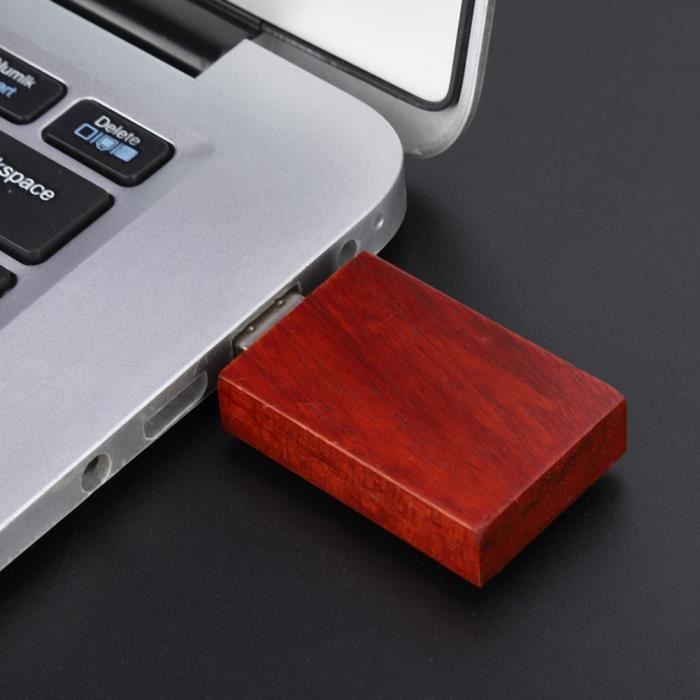 Clé U de rangement en bois de palissandre USB 2.0 avec mémoire flash ...