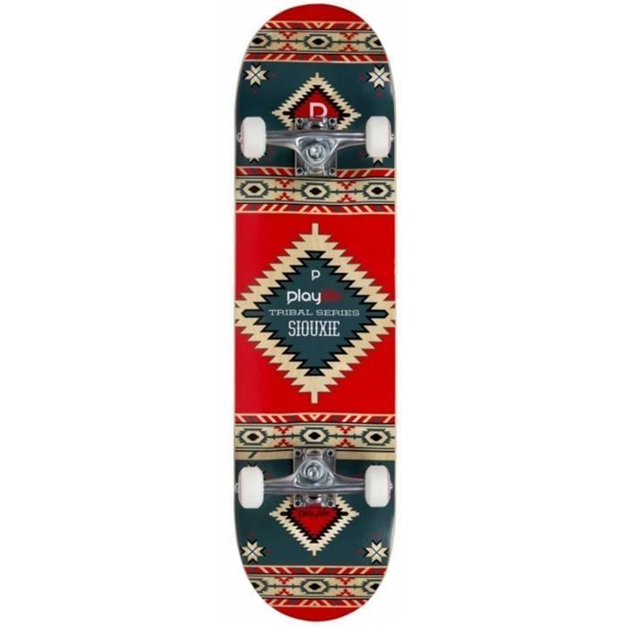 Skate Shortboard - PLAYLIFE - Tribal Sioux - Blanc - Pour enfants à ...