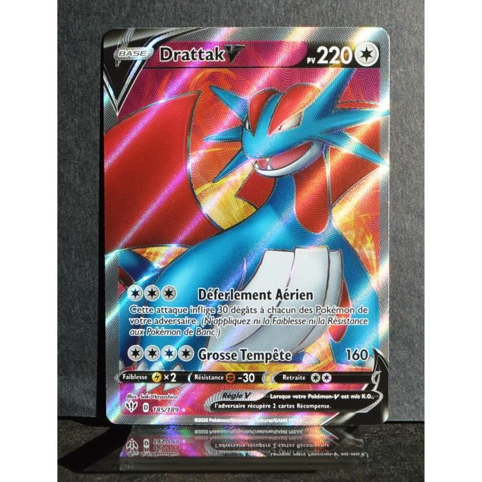 Carte Pokémon Drattak V 220 PV 185-189 EB03 - Ténèbres Embrasées NEUF ...