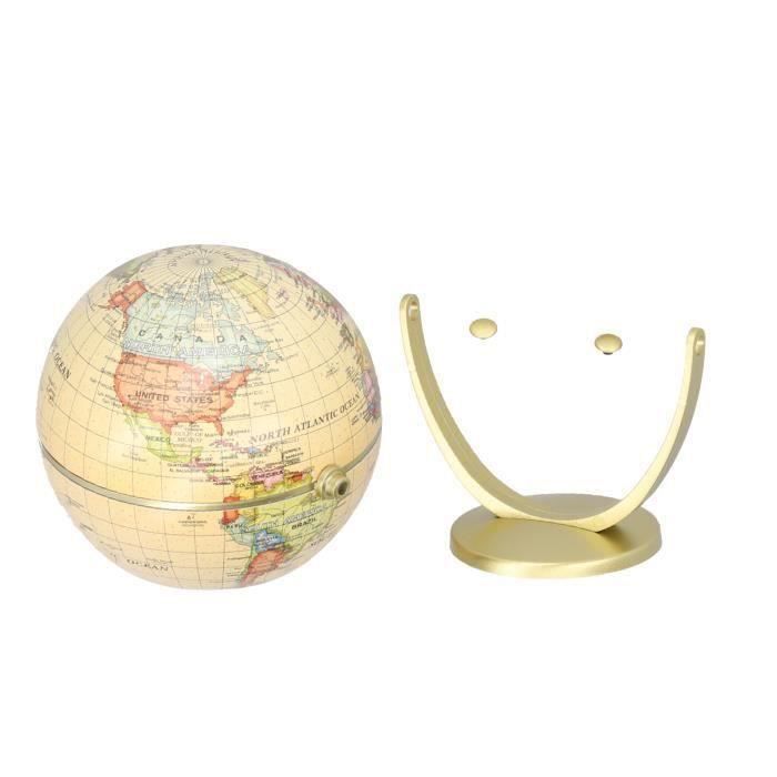 Progrès-Mini World Map Globe English Edition Desktop Rotating Earth ...