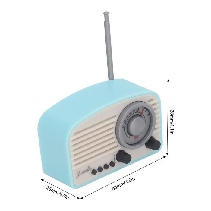 SALALIS Dollhouse Miniature Radio Modèle Dollhouse Mini Radio Modèle ...