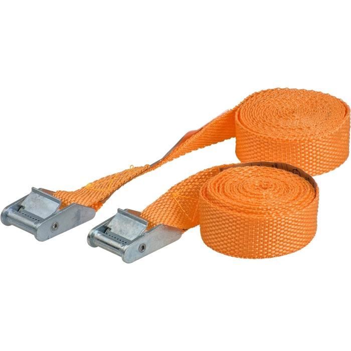 Sangle D'Arrimage 2,5 M X 25 Mm, En Sangle Polyester Résistante, Avec Plaquette De Contrôle Et ...