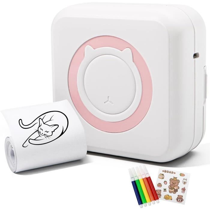 Mini Imprimante Thermique, Imprimante Photo Portable Sans Fil Pour ...