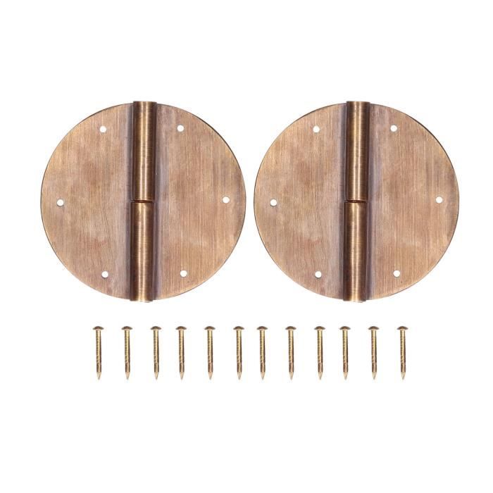 Charnière ronde - SHIPENOPHY - Laiton - 6 mm - Accessoire bricolage ...