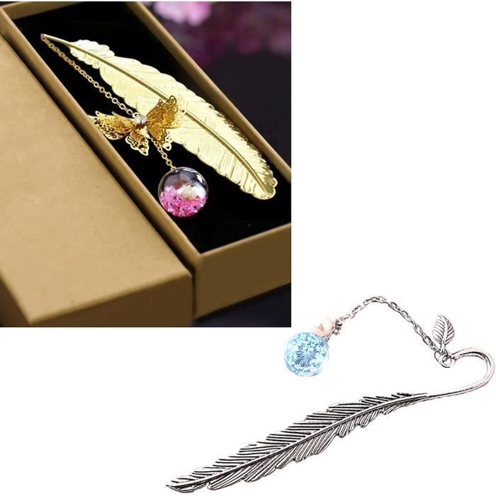 2PCS Marque-Page, DKDDSSS Marque Page Metal, Marque-Page en Métal ...