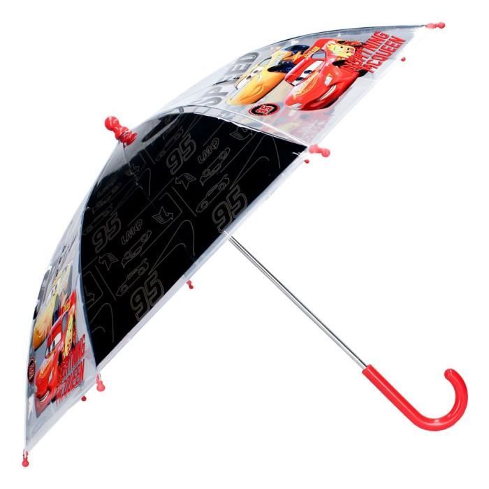 Parapluie Bâton - Disney - Cars - Noir & Transparent - 100% PVC ...