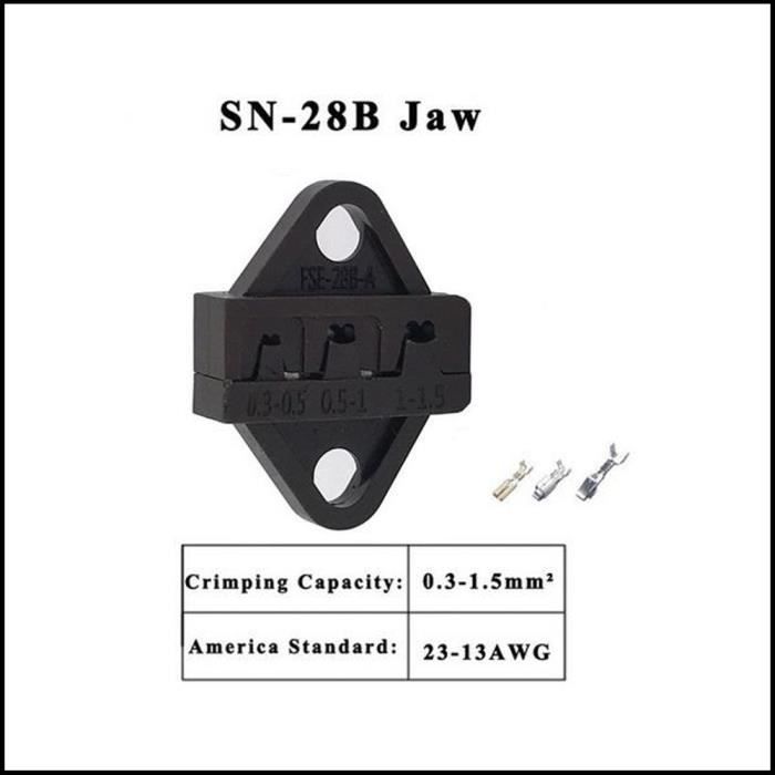 SN-28B -Pince à sertir série SN, mâchoires spéciales, outil de sertissage, 190mm SN 16WF SN 06WF ...